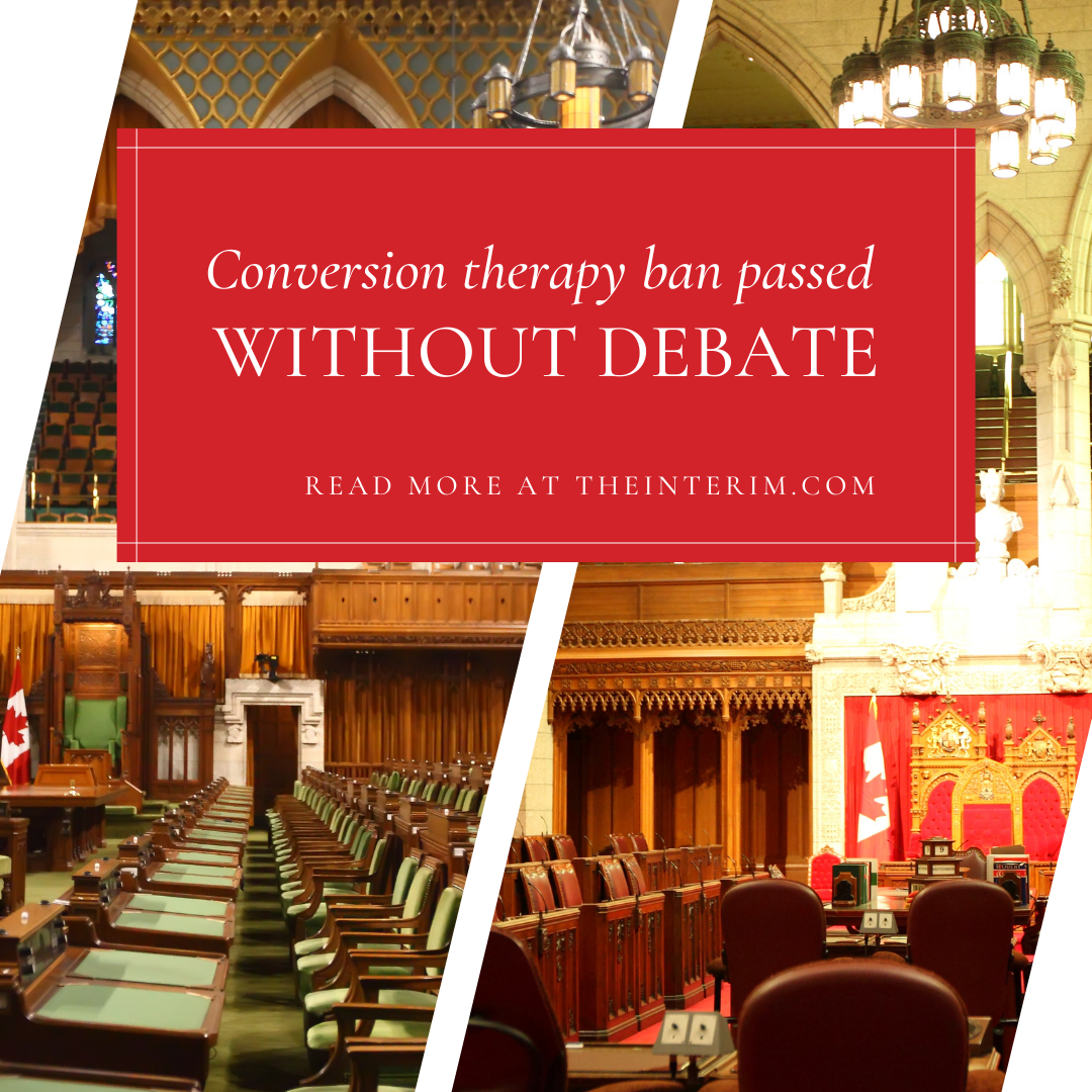 Conversion therapy ban passed without debate