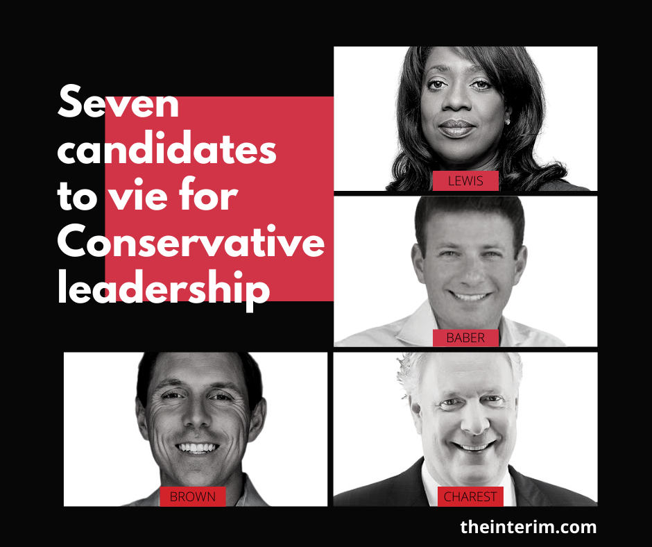 Seven candidates to vie for Conservative leadership