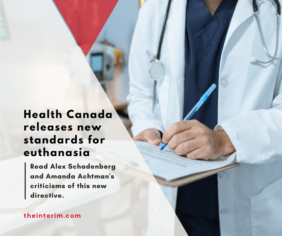 Health Canada releases new standards for euthanasia
