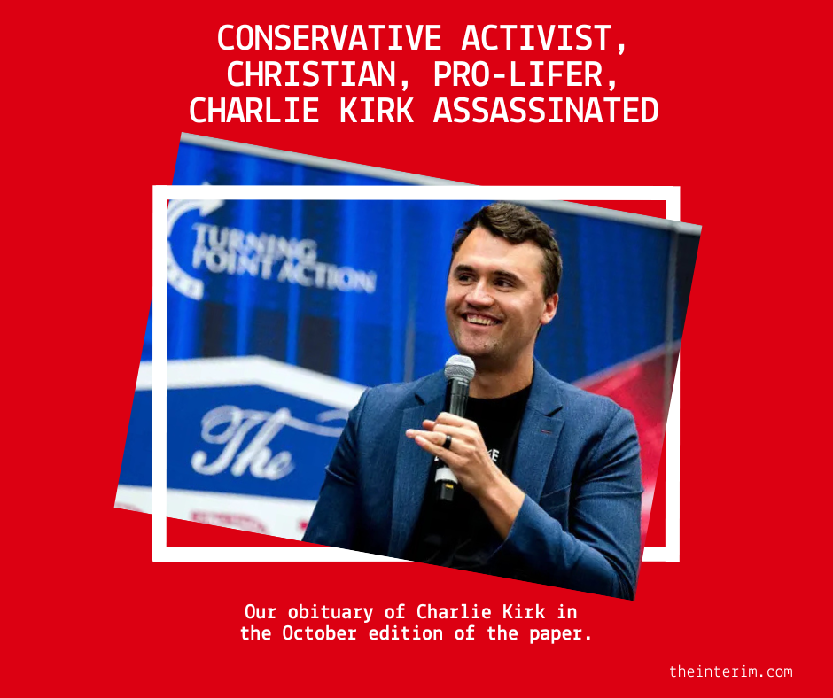 Conservative activist, Christian, pro-lifer, Charlie Kirk assassinated