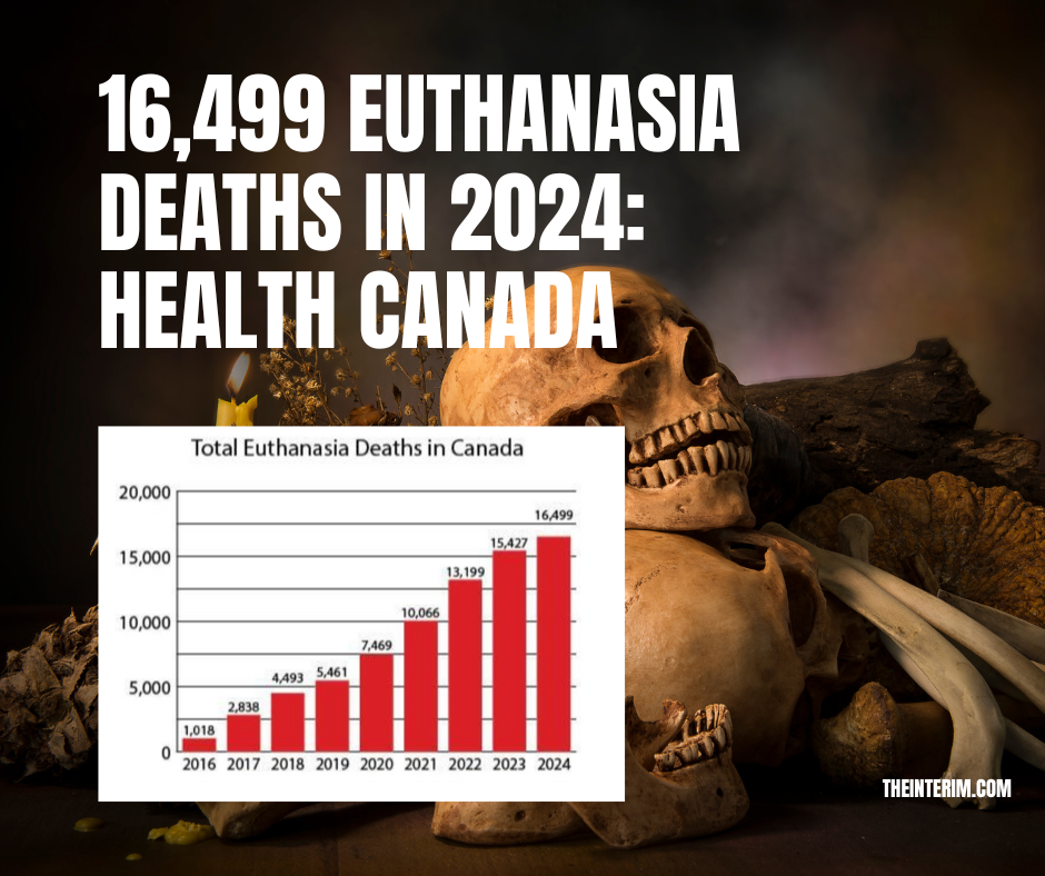 16,499 euthanasia deaths in 2024: Health Canada